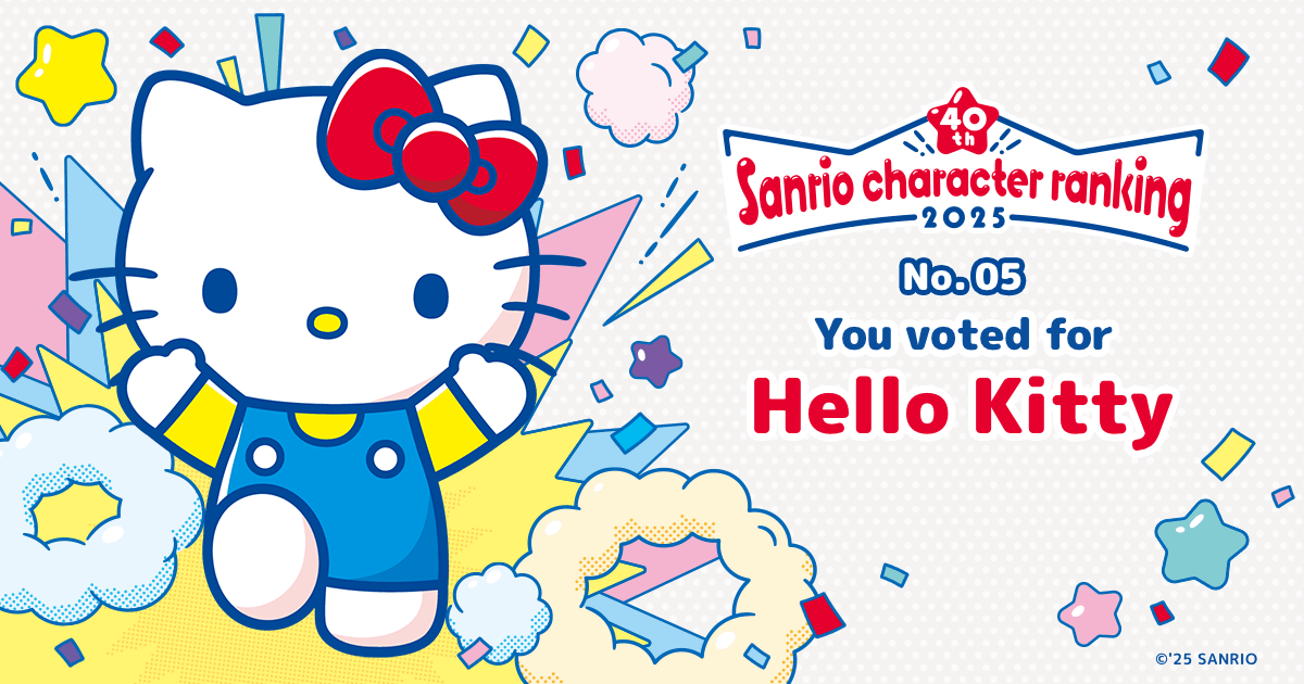 You voted for Hello Kitty | 2025 Sanrio character ranking Official Website