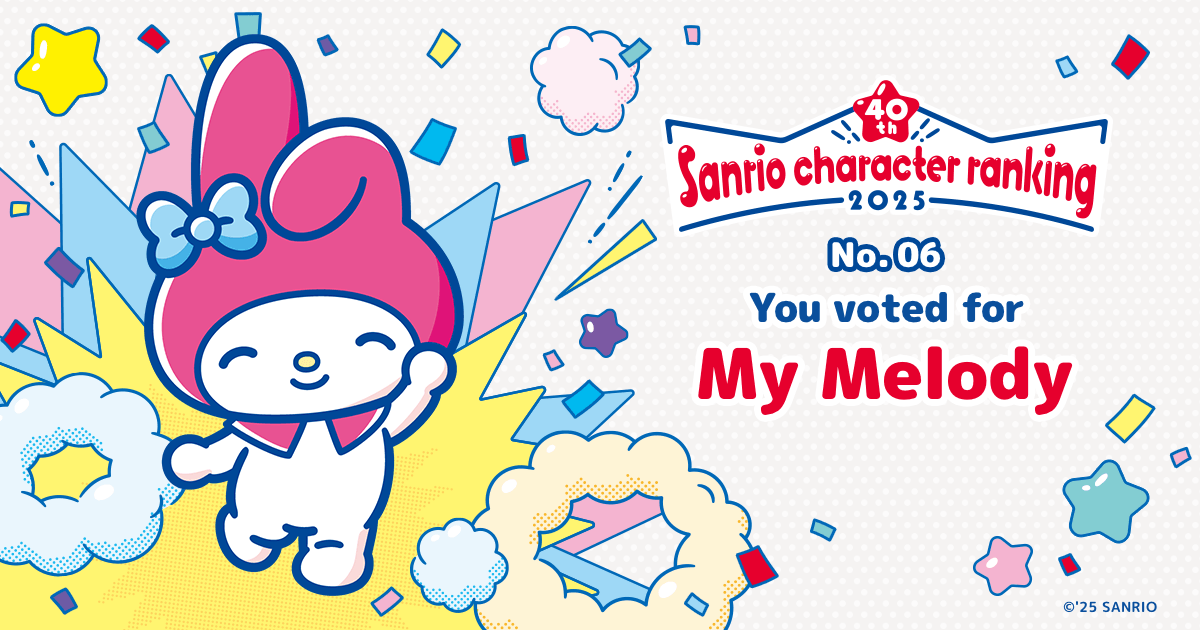 You voted for My Melody | 2025 Sanrio character ranking Official Website